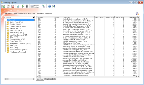 How to Use the Inventory Explorer - ManageMore Business Software