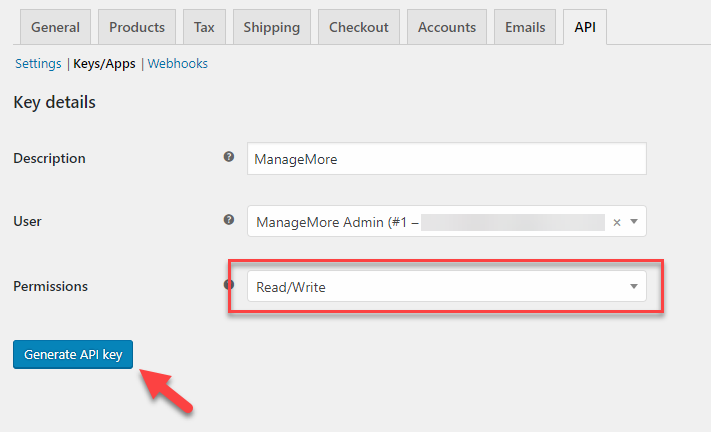 Connect Woocommerce With Managemore Using Rest Api